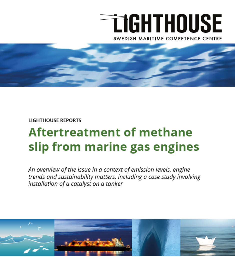 Aftertreatment of methane slip from marine gas engines - Lighthouse